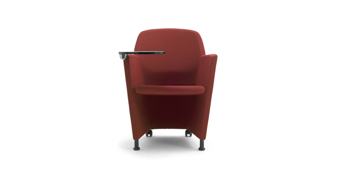 Conference chairs with writing tablets - Leyform